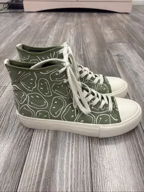 American Eagle Outfitters | Shoes | American Eagle Happy Face High Top ...
